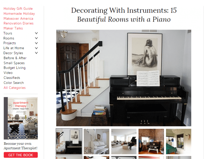 19 Creative Interior Designs That Include Piano - Merriam Music