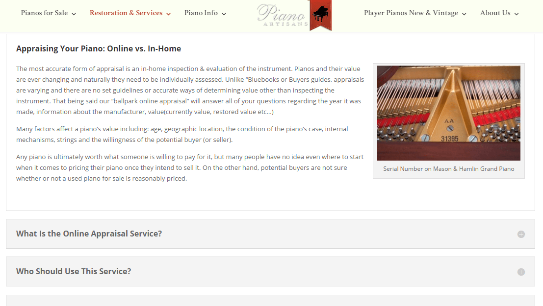 Piano Appraisal: How to Find Your Piano's Worth? - Merriam Music ...