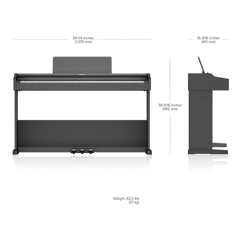 Roland RP107 Digital Piano Black w/ Stand (ROLRP107BK)