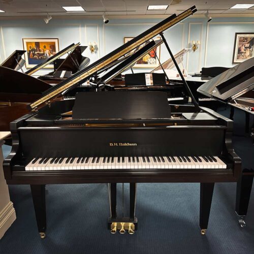 Used Baldwin Hamilton Upright Piano in Satin Ebony - Merriam