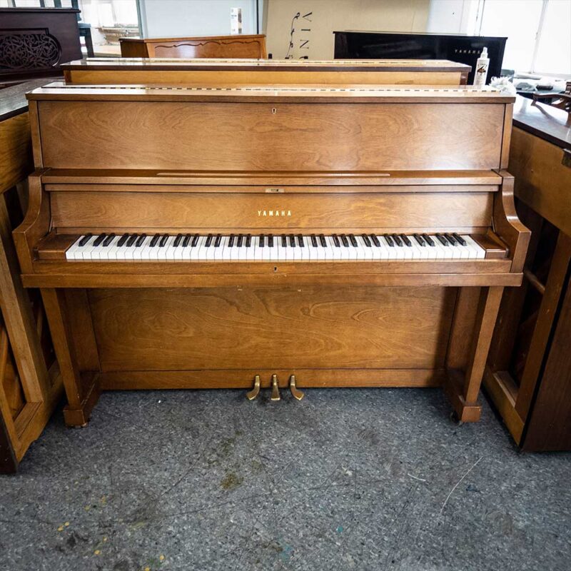 Used Yamaha P2 Upright Piano in Satin Walnut - Merriam Piano